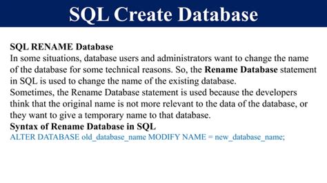 Sql Create Databasepptx