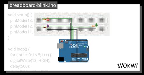 1st Project Led Blinking Wokwi Esp32 Stm32 Arduino Simulator
