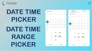 Flutter Tutorial Date Picker Date Range Picker Time Picker Heyflutter