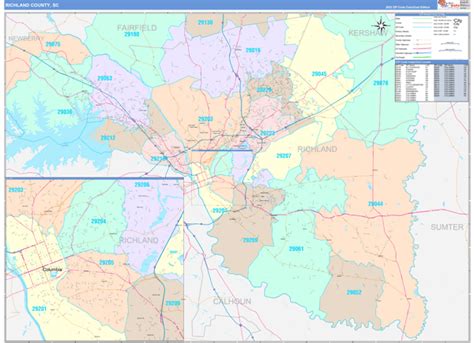 Richland County Sc Zip Code Map