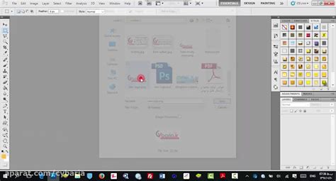 بازکردن و برش تصویر در فتوشاپ