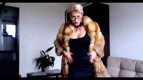 Mature Bitch In A Fur Coat Performance By The Famous Webcam Whore
