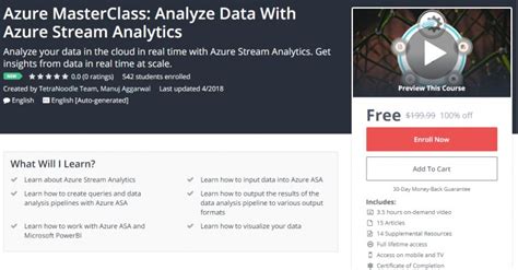 100 Off Azure Masterclass Analyze Data With Azure Stream Analytics
