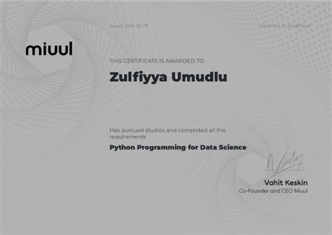 Zülfiyyə Umudlu On Linkedin Python Miuul Python Datascience