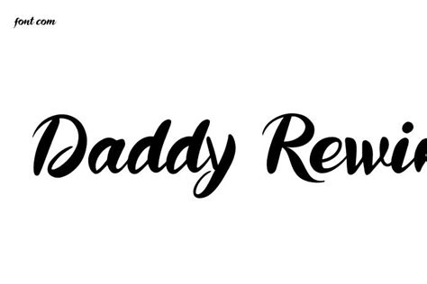 Daddy Rewind Free Font Download