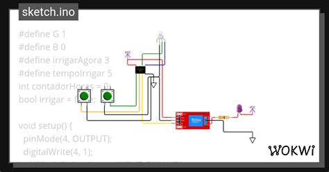 Irrigacao Meu Padrinho Wokwi ESP STM Arduino Simulator