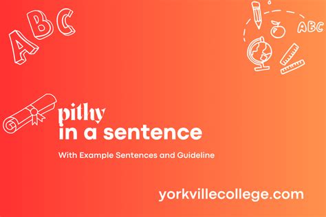 How To Use Pithy In A Sentence Easy Examples