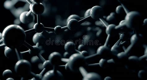 History Of Futuristic Molecular Structures Stock Illustration Illustration Of Physics