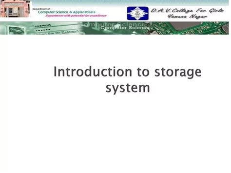 PPT Introduction To Storage System PowerPoint Presentation Free Download ID