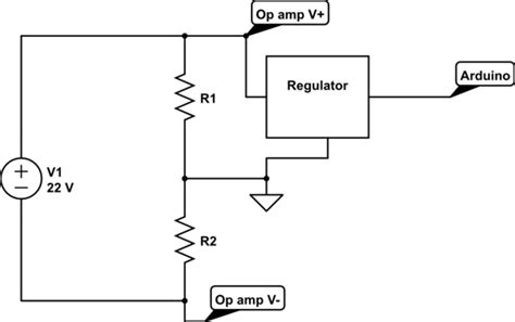 Arduino Interfacing Dual Supply Op With Microcontroller Electrical Engineering Stack