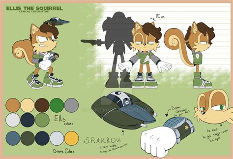 Ellis The Squirrel Model Sheet By T Vict101 On Deviantart