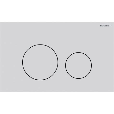 Geberit Sigma40 Round Dual Flush Plate Matt White Sparkle