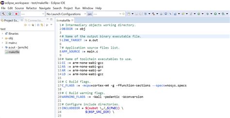 GCC Toolchain Eclipse Setup Guide Makefile Project JBLopen