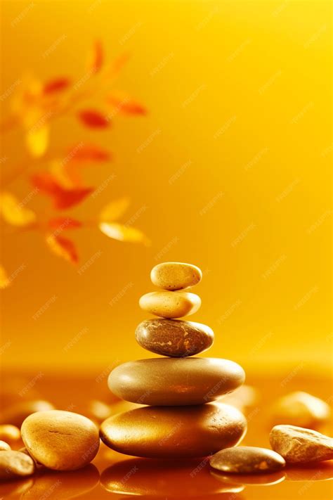 Premium Photo Stack Of Rocks Sitting On Top Of Each Other On Top Of Table Generative Ai