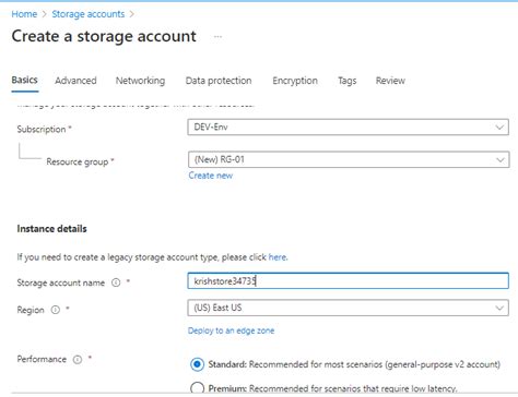 Azure Storage Accounts