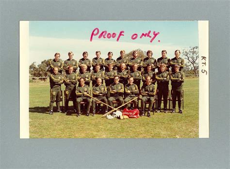 Colour Photograph Proof 1972 Australian International Lacrosse Team