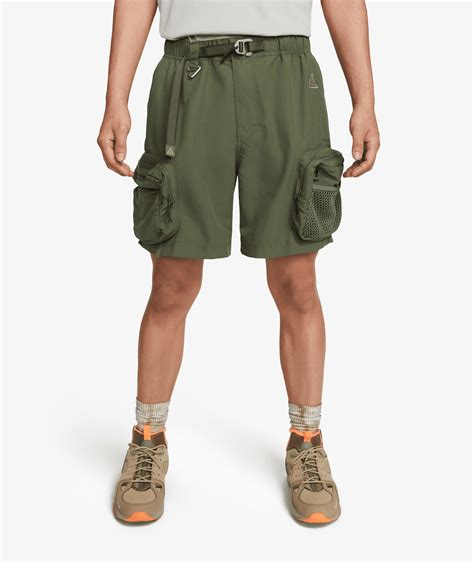 Green Nike Acg Snowgrass Cargo Shorts Svd