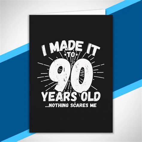 Funny 90th Birthday Quote Sarcastic 90 Year Old Card Zazzle