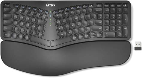 Amazon Com Logitech K350 Wave Ergonomic Keyboard With Unifying Wireless Technology Black