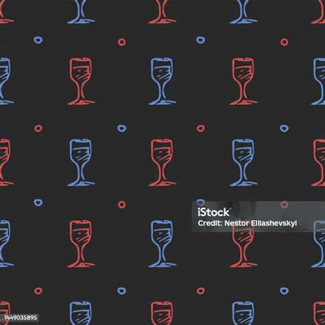 원활한 와인 패턴입니다 와인과 벡터 낙서 그림 와인과 패턴 0명에 대한 스톡 벡터 아트 및 기타 이미지 0명 덩굴 디자인 Istock