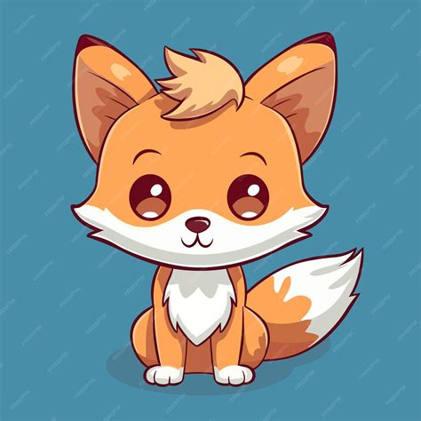 Cute Fox Vector Cartoon Character Premium Ai Generated Vector