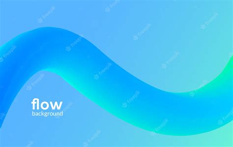 Premium Vector Abstract Futuristic Flow Background Wave Pattern Gradient Flyer Design Dynamic