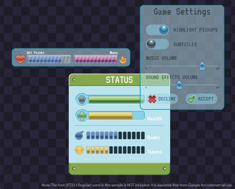 Graphical User Interface GUI Mega Graphics Kit By Jamie Cross