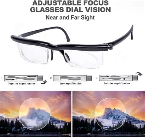 Adjustable Glasses Variable Focus Distance Vision Eyeglasses For