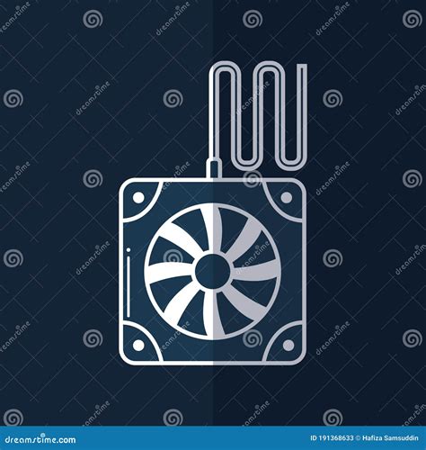 Computer Fan Vector Illustration Decorative Design Stock Vector Illustration Of Hardware