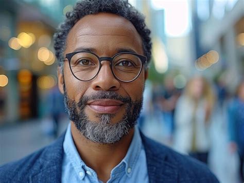 Premium Photo Person Wearing Glasses Up Close
