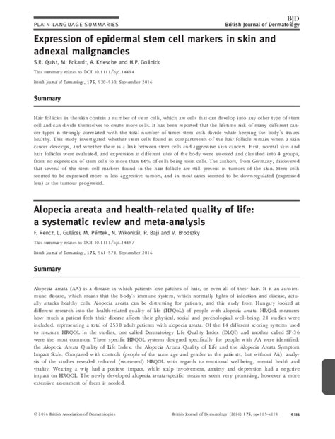 Pdf Expression Of Epidermal Stem Cell Markers In Skin And Adnexal Malignancies