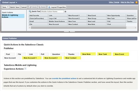 Salesforce Global Actions In Lightning