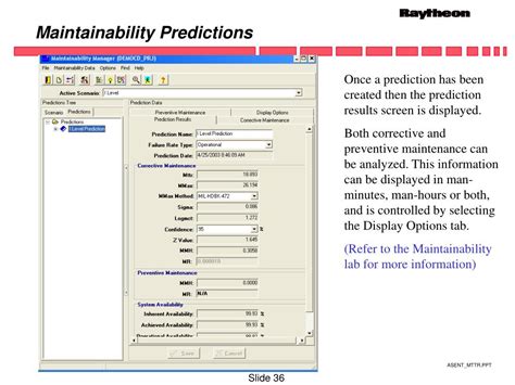 Ppt Maintainability Predictions Last Revised 01142011 Powerpoint