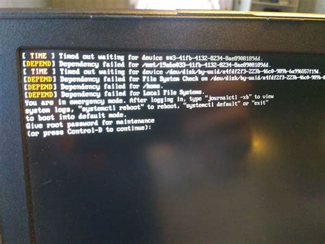 Cant Boot Past Splash Timed Out Waiting For Device Support Manjaro Linux Forum