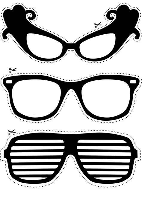 Photo Booth Glasses Prop Templates At Richard Corbett Blog