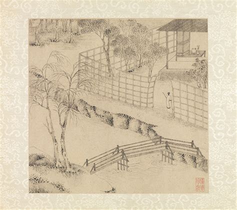 B3082032山水诗画册之十六明代画家文徵明高清作品 高清名画