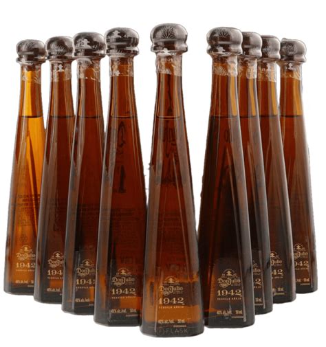 Don Julio 1942 Mini Bottles Tequila Box Of 10 Pack X 50ml Miniatures