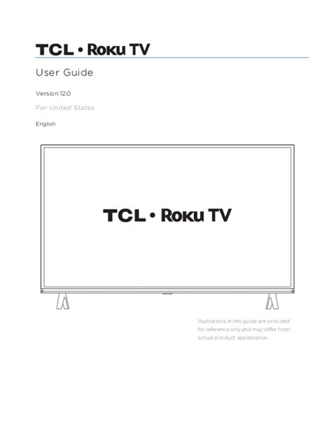 User Manual Tcl 43s310r English 169 Pages