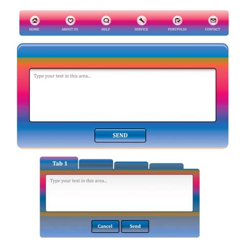 Mobile Ui Kit Chat App Template On Smartphone Screen Stock Vector Image By ©zeynurbabayev