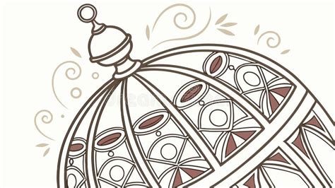 Architectural Dome Structure Decorative Illustration Element Vector Design Generative Ai Stock