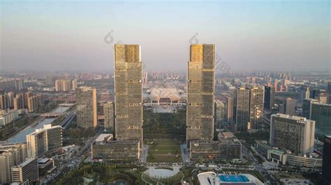 河南郑州地标建筑双子塔图片 包图网企业站