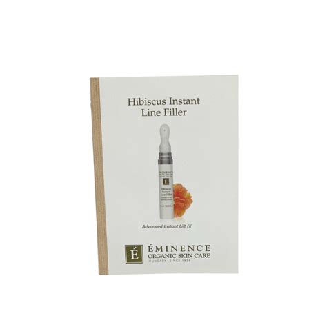 Hibiscus Instant Line Filler Card Sample Eminence Organics — Aandp