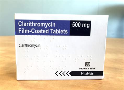 Clarithromycin Tablets Brown Burk