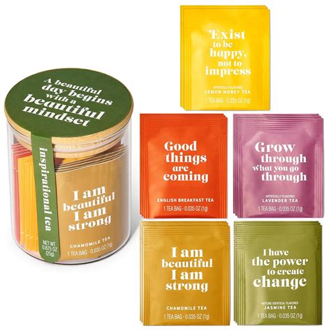 Thoughtfully Gourmet Inspirational Affirmation Tea T
