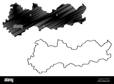 nirmal district telangana state republic of india map vector illustration scribble sketch