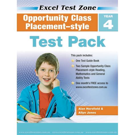 Excel Test Zone Opportunity Class Placement Style Test Pack Year North Shore Shop
