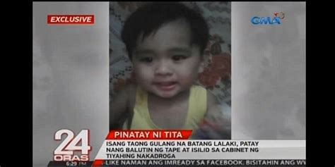 1 Anyos Na Bata Patay Nang Balutin Ng Tape Ng Tiyahing Naka Droga
