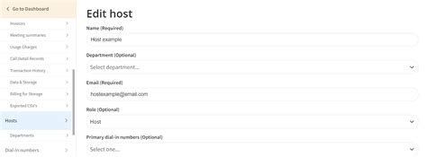 Editing And Deleting Hosts Snapcom Conferencing Support