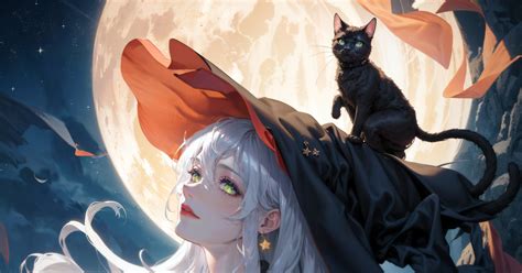 魔女 Witch And Her Cat 마녀와 고양이 Hyttのイラスト Pixiv