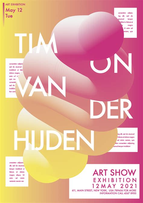 티몬반더히덴 전시 포스터 컨셉 전단지·포스터·인쇄물 포트폴리오 크몽